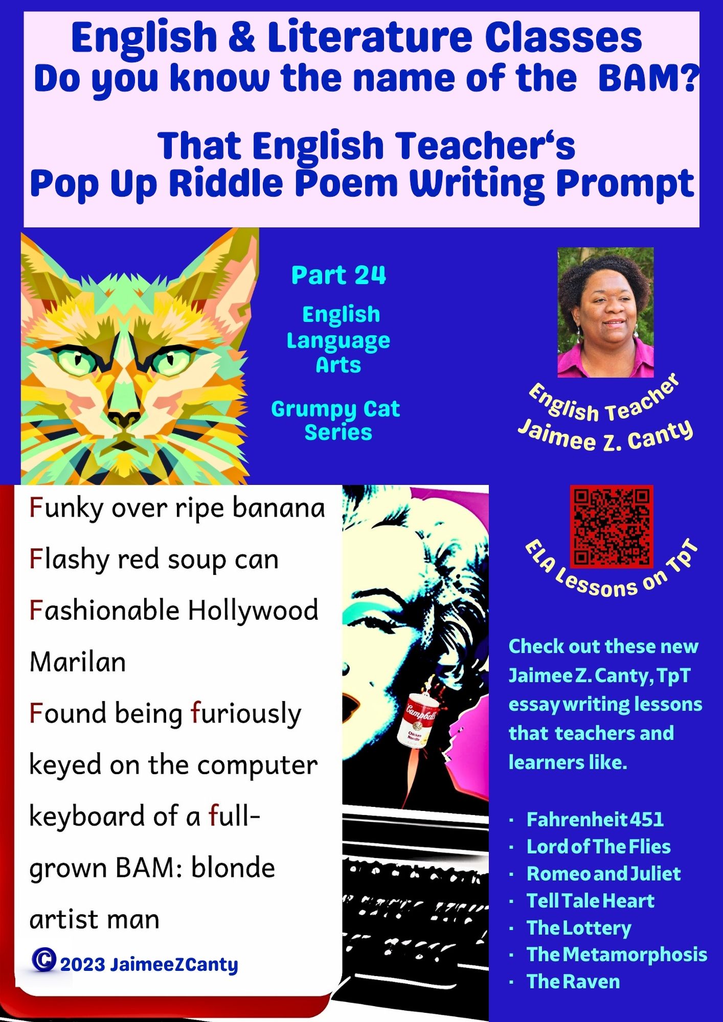 What Is A PopUp Riddle Poem of Jaimee Z. Canty at TpT? | Computer ...